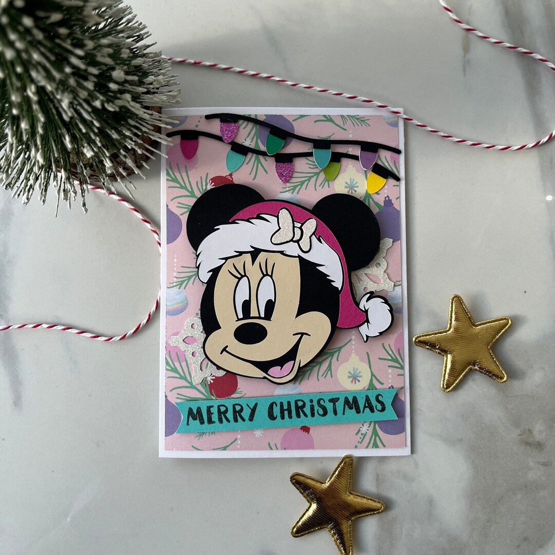 Mickey and Minnie Mouse Christmas Card Mickey and Friends Christmas ...