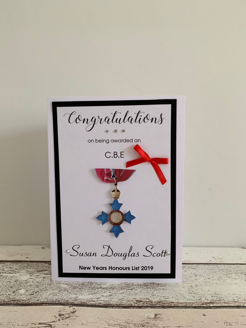Handmade Congratulations on Being Awarded an - Etsy UK