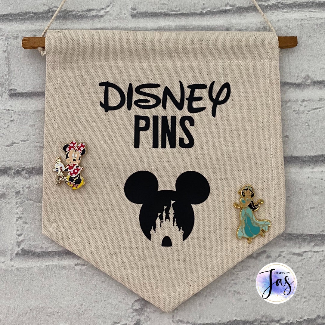 Disney Pins Pennant Flag Pin Display Pin Holder Wall - Etsy