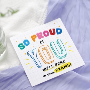 Personalised Well Done in Your Exams Card | Exams | Sats | so Proud of ...