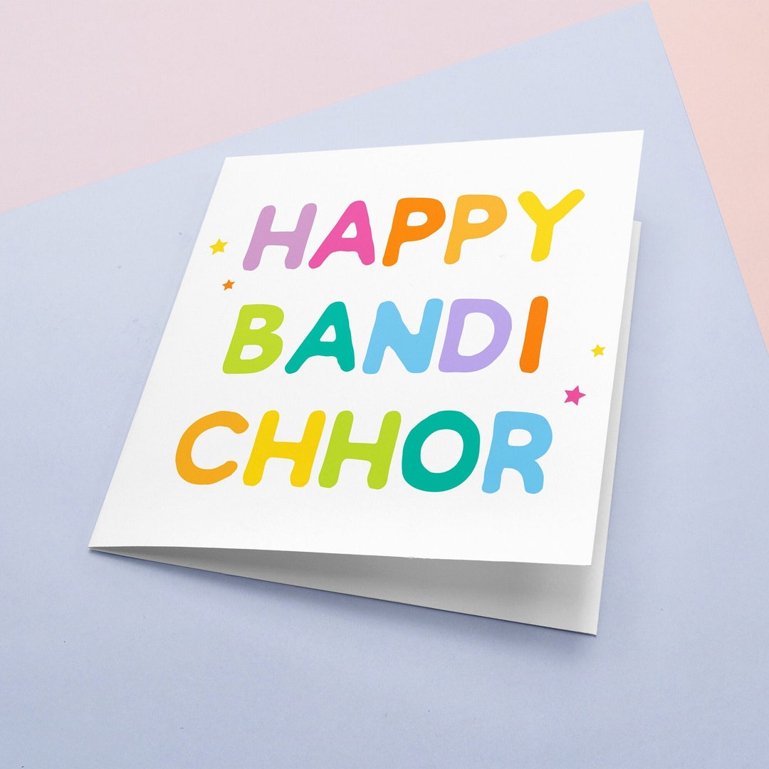 Happy Bandi Chhor Divas Happy Diwali Diwali Greeting Card - Etsy