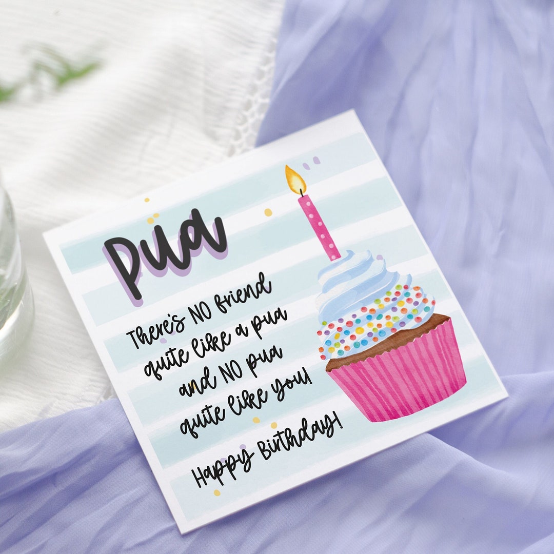 Cupcake Birthday Card for Massi | Card for Auntie | Pua | Thayi ...