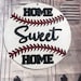 Home Sweet Home Baseball Sign Home Sweet Home Softball Sign - Etsy
