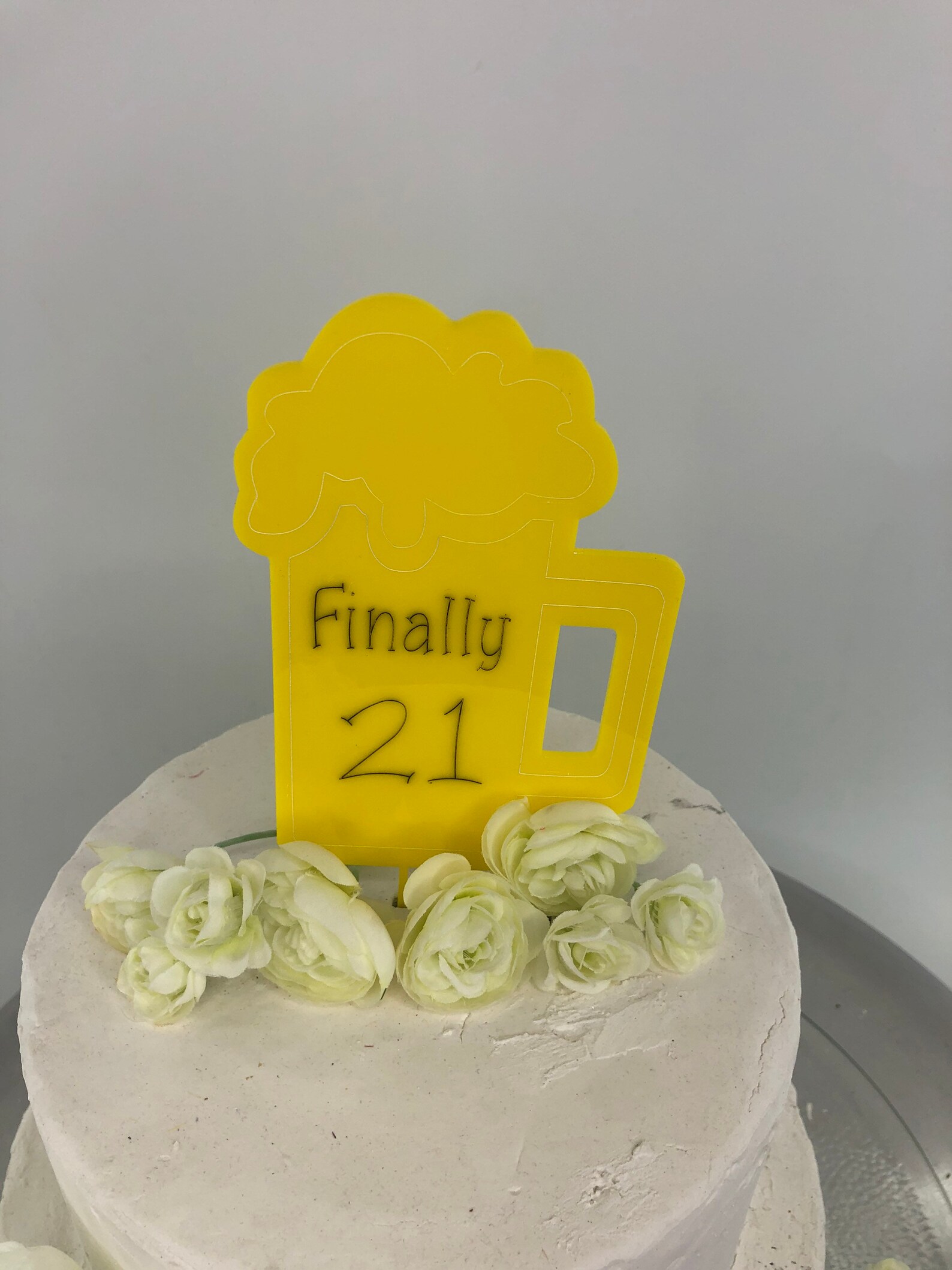 Finally 21 Cake Topper 21st Birthday Beer Topper Birthday - Etsy