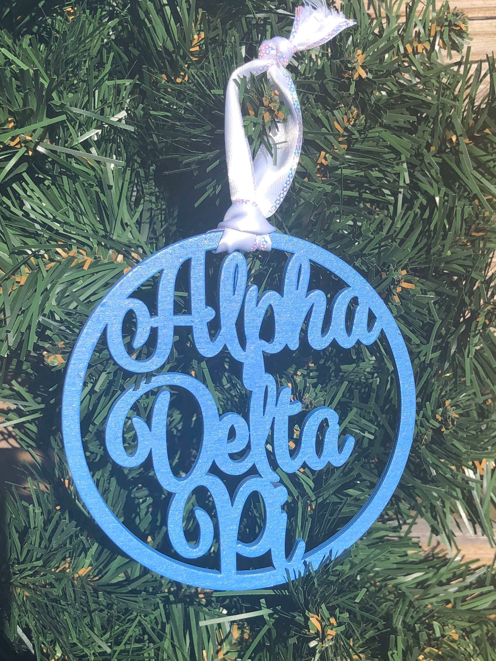 Sorority Alpha Delta Pi wooden ornament sisters ornament | Etsy