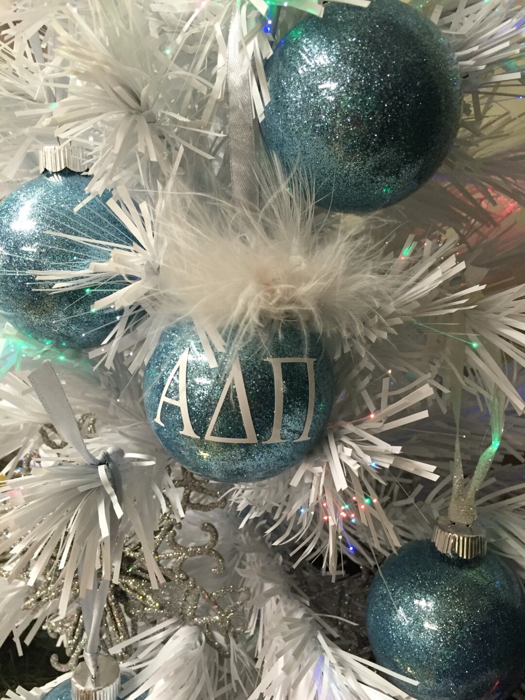 Alpha Delta Pi Glittered Sorority Ornament - Adp Ornament - Adp Sisters ...