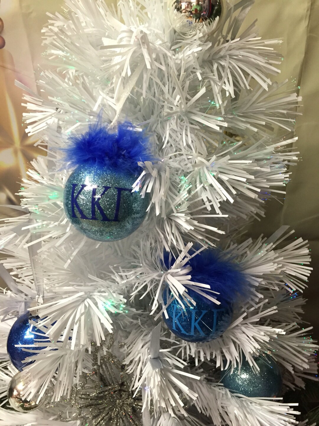 Kappa Kappa Gamma Glittered Sorority Ornament- Kappa Christmas Ornament ...