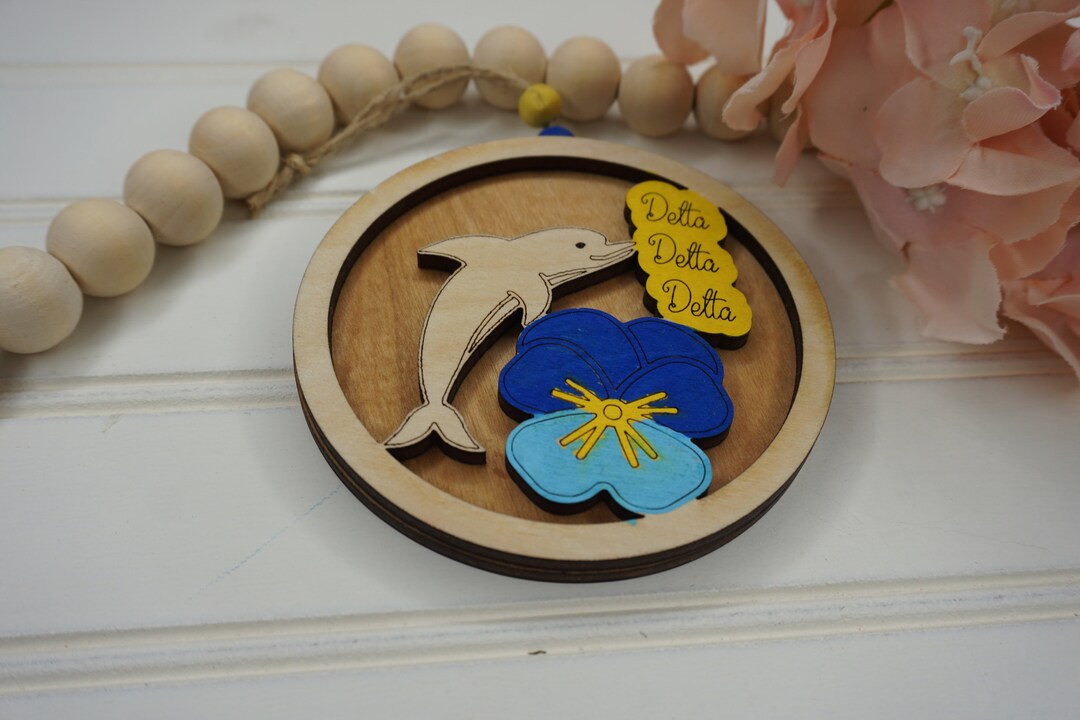 Delta Delta Delta Laser Cut Ornament Mascots & Symbols - Tri Delta ...