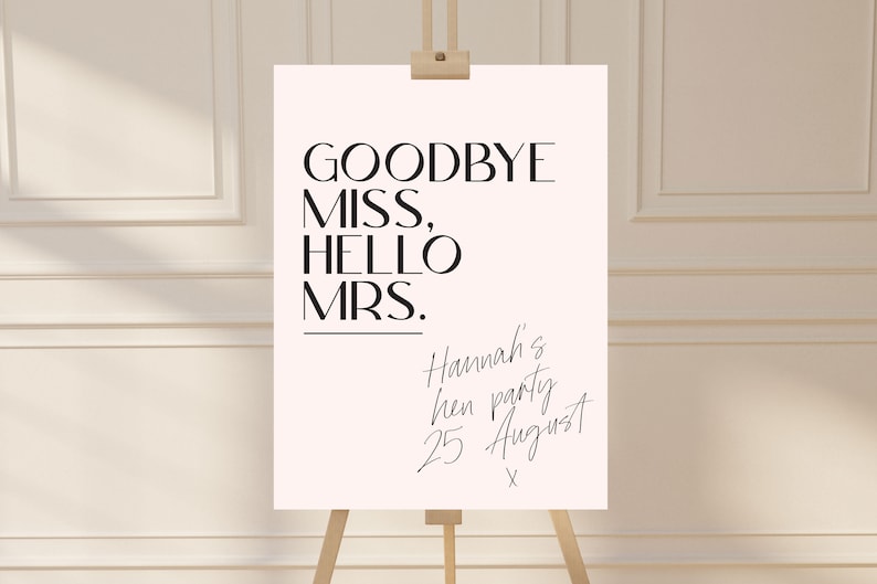 MWAH Printable Hens Party Welcome Sign, Bachelorette Party, Wedding ...