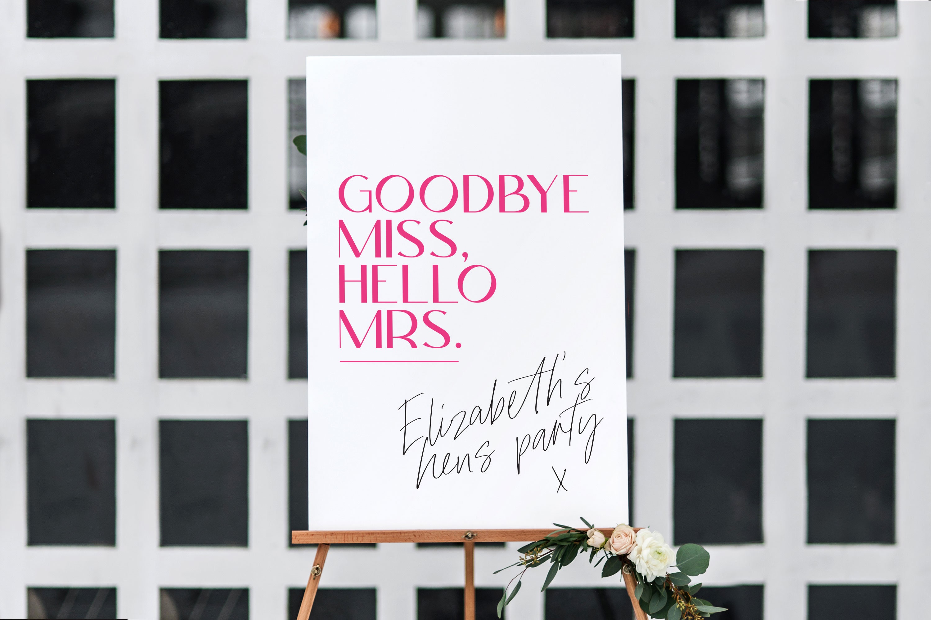 MWAH Printable Hens Party Welcome Sign, Bachelorette Party, Wedding ...