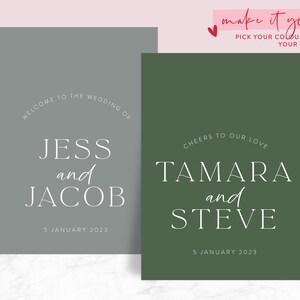 MELODY Printable Wedding Welcome Sign, Wedding Signage, Event Sign ...