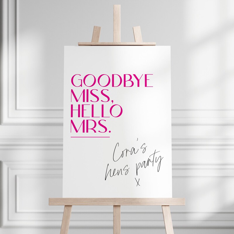 Goodbye Miss Hello Mrs - Etsy