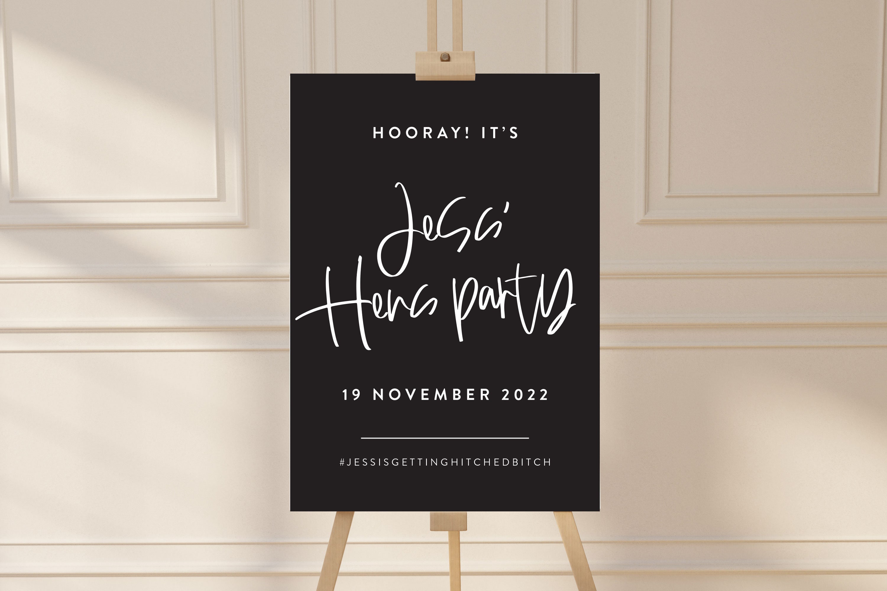 WILLOW Printable Hens Party Welcome Sign, Bachelorette Sign, Bridal ...