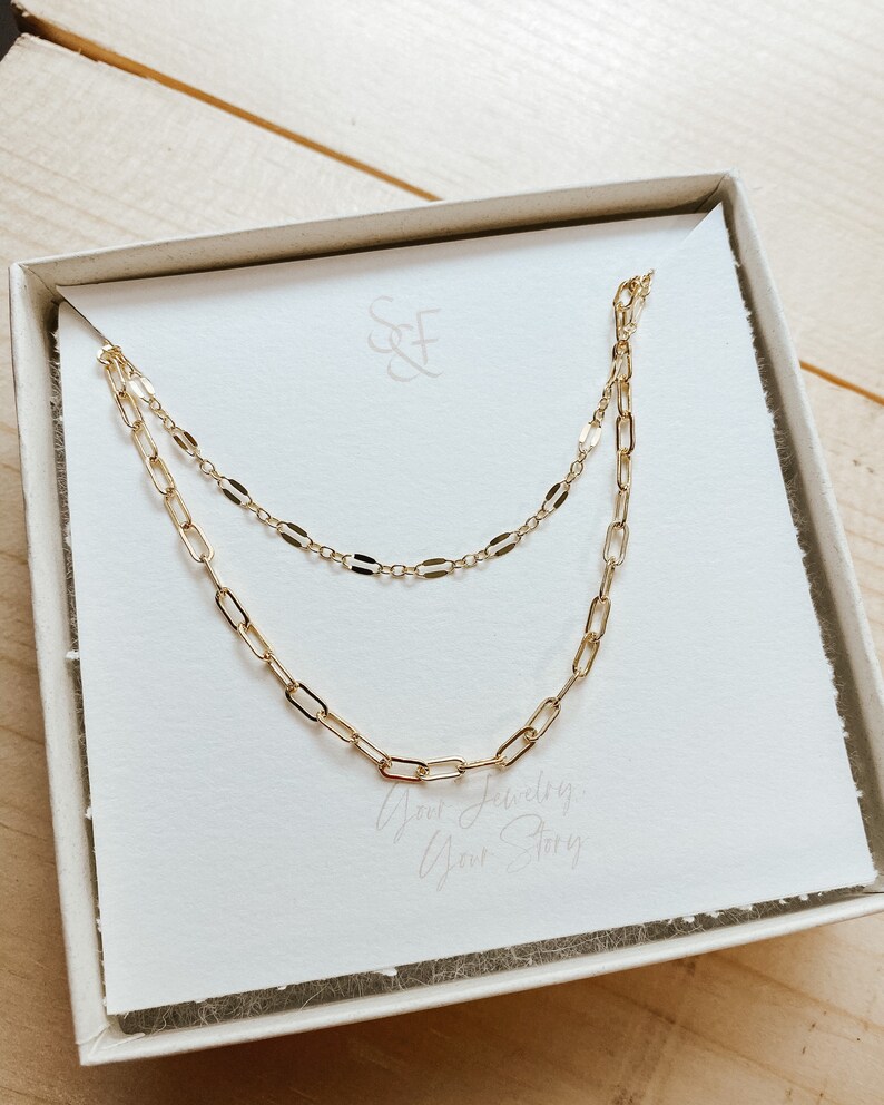 Alexis Set // Halsey & Lisa Gold Filled Choker Necklaces - Etsy