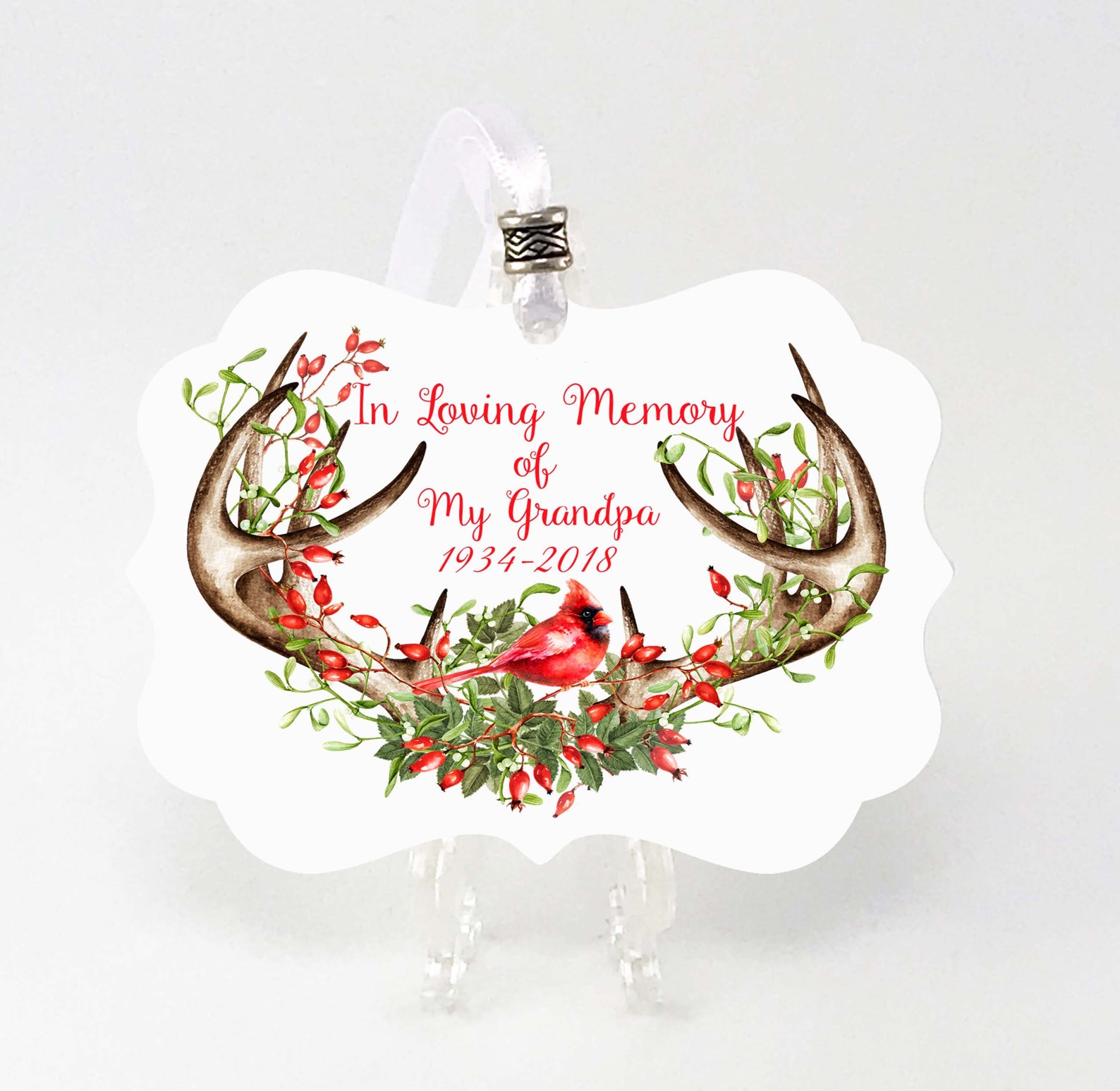 Cardinal in Memory Ornament Wings Were Ready Heart Was Not - Etsy