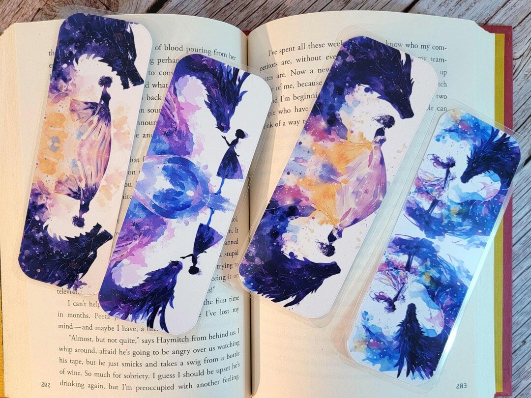 Dragons & Princesses Paper Laminated Bookmarks- Perfect for Book Lovers ...