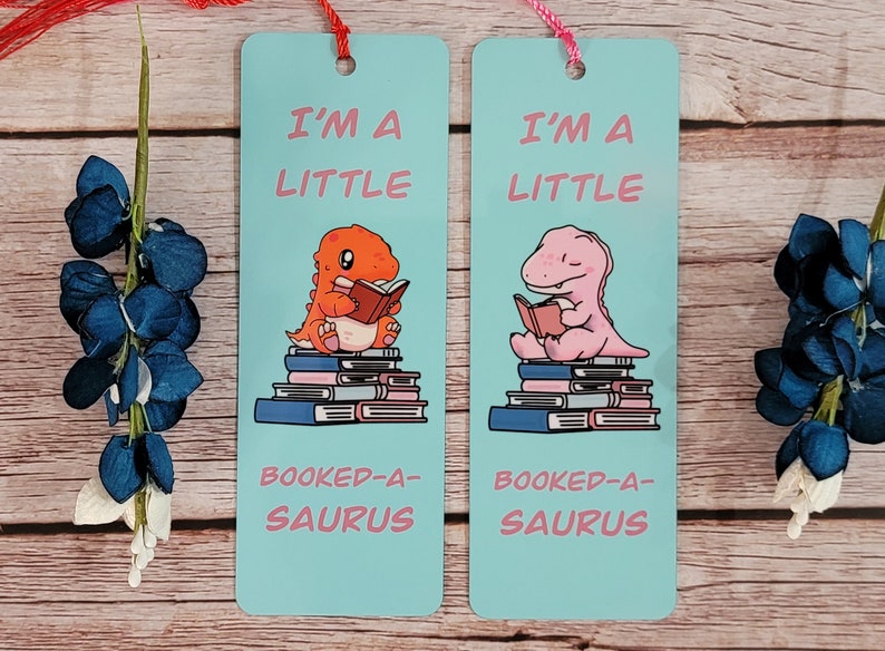 Cute Handmade Metal Bookmark Featuring Cute Book Dino Perfect for Book ...