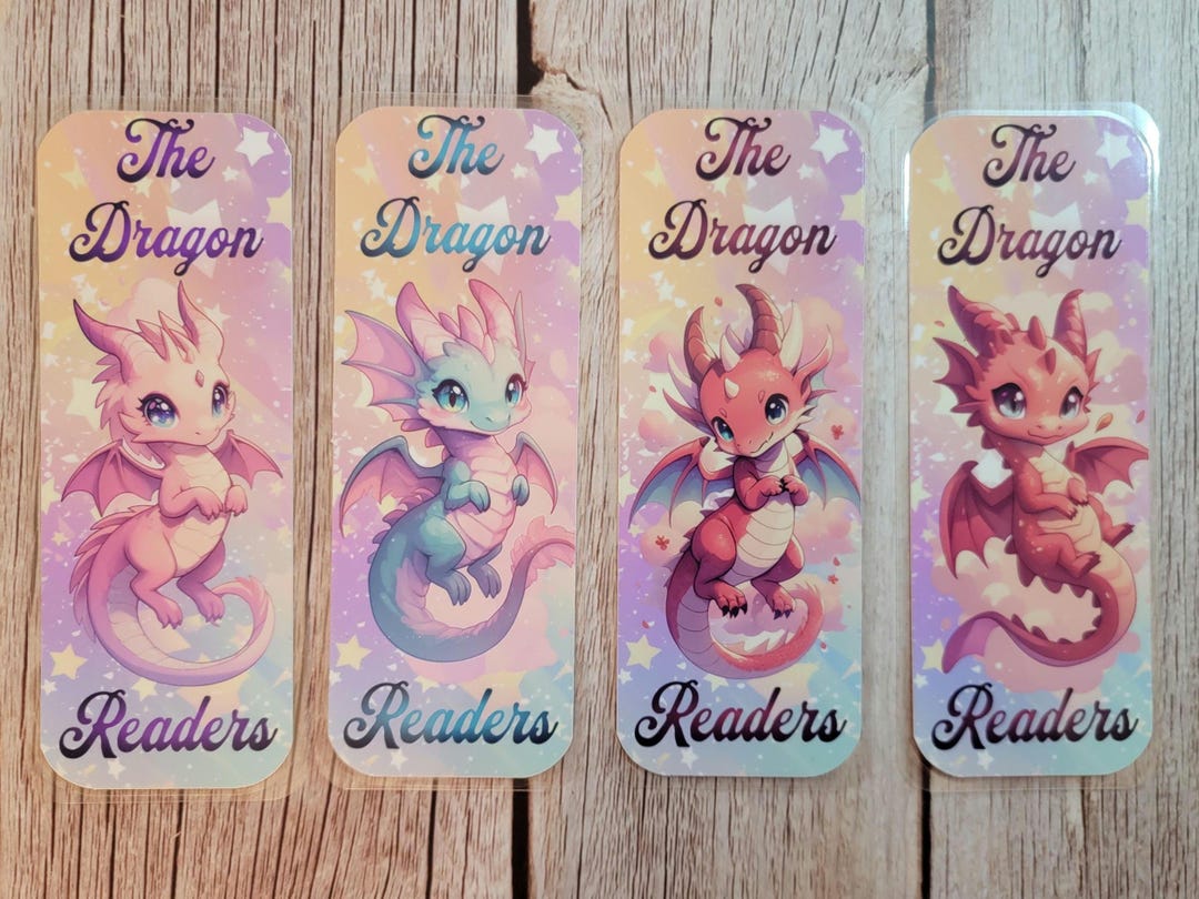 The Dragon Readers Adorable Paper Bookmarks - Perfect for Book Lovers ...