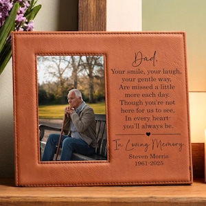 Memorial Picture Frame for Loss of Loved One – Personalized in Loving ...