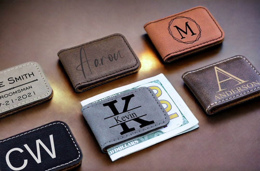 Anniversary Gift for Him, Personalized Money Clip for Men, Custom ...