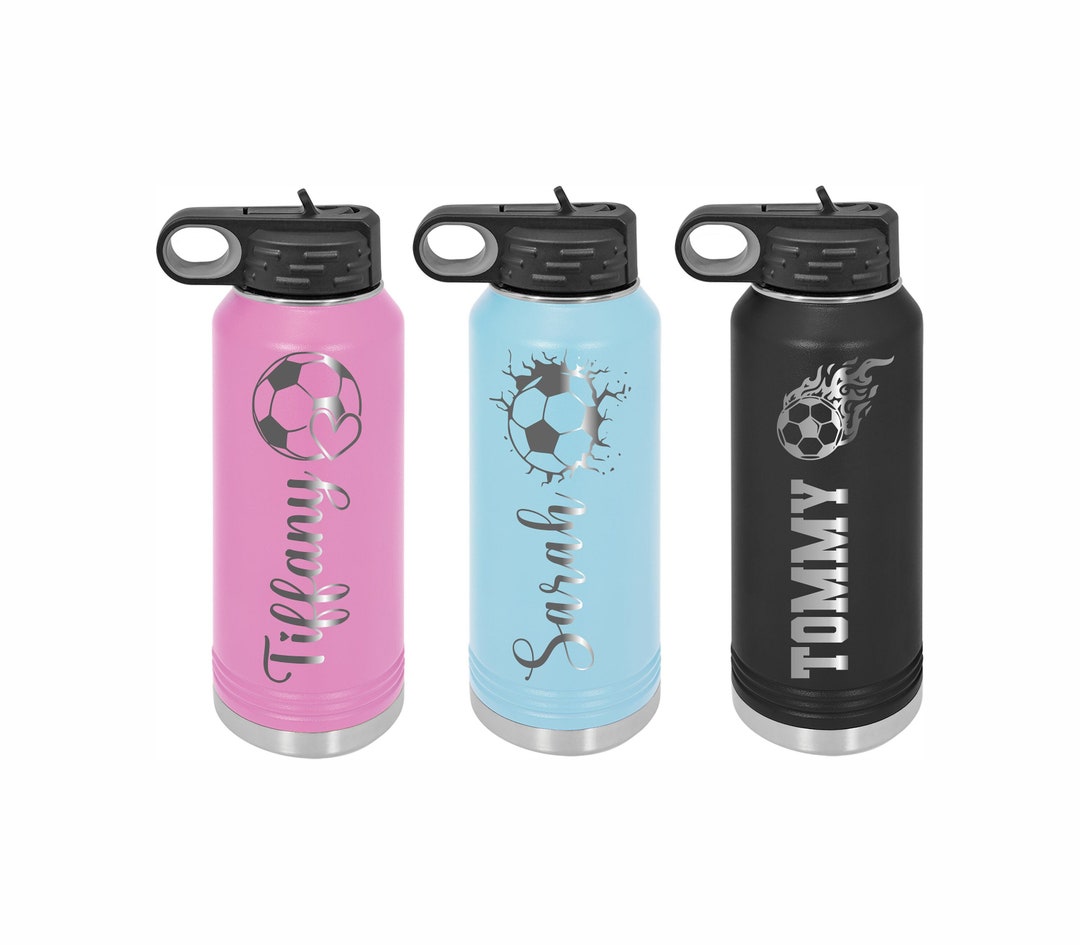 Personalized Soccer Player Water Bottle Soccer Water Bottle - Etsy