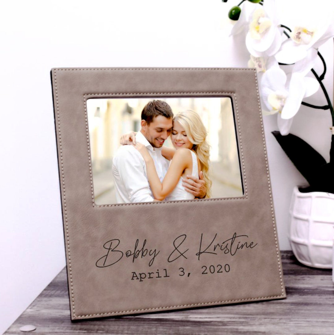 Personalized Anniversary Gift Custom Engraved Picture Frame - Etsy