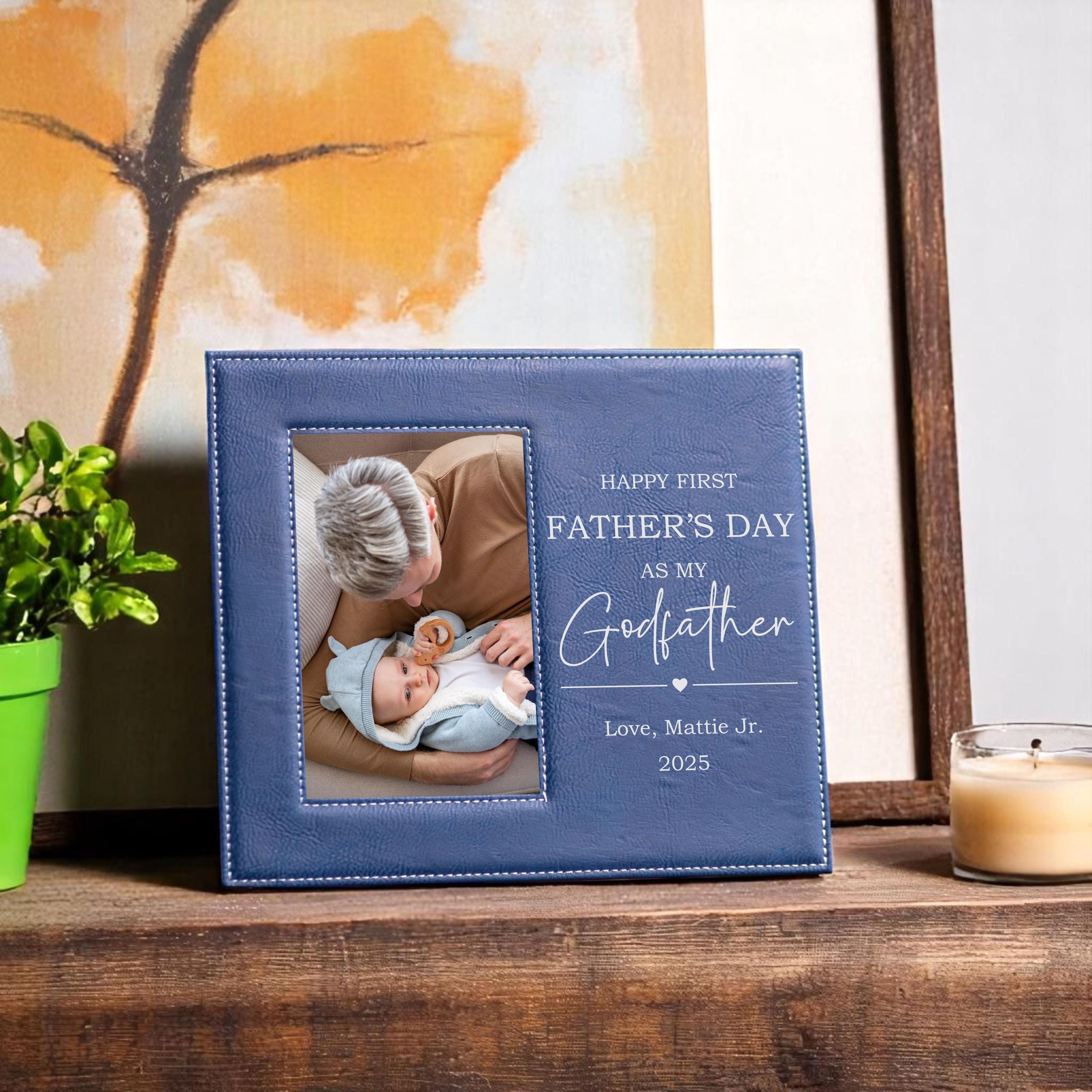 Personalized Godfather Frame Gift From Baby, First Fathers Day ...