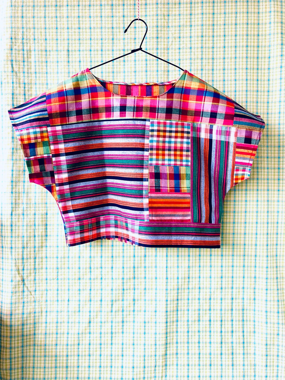 Patchwork Top // Cotton Tshirt // Zero Waste Top // Ethical Clothing ...