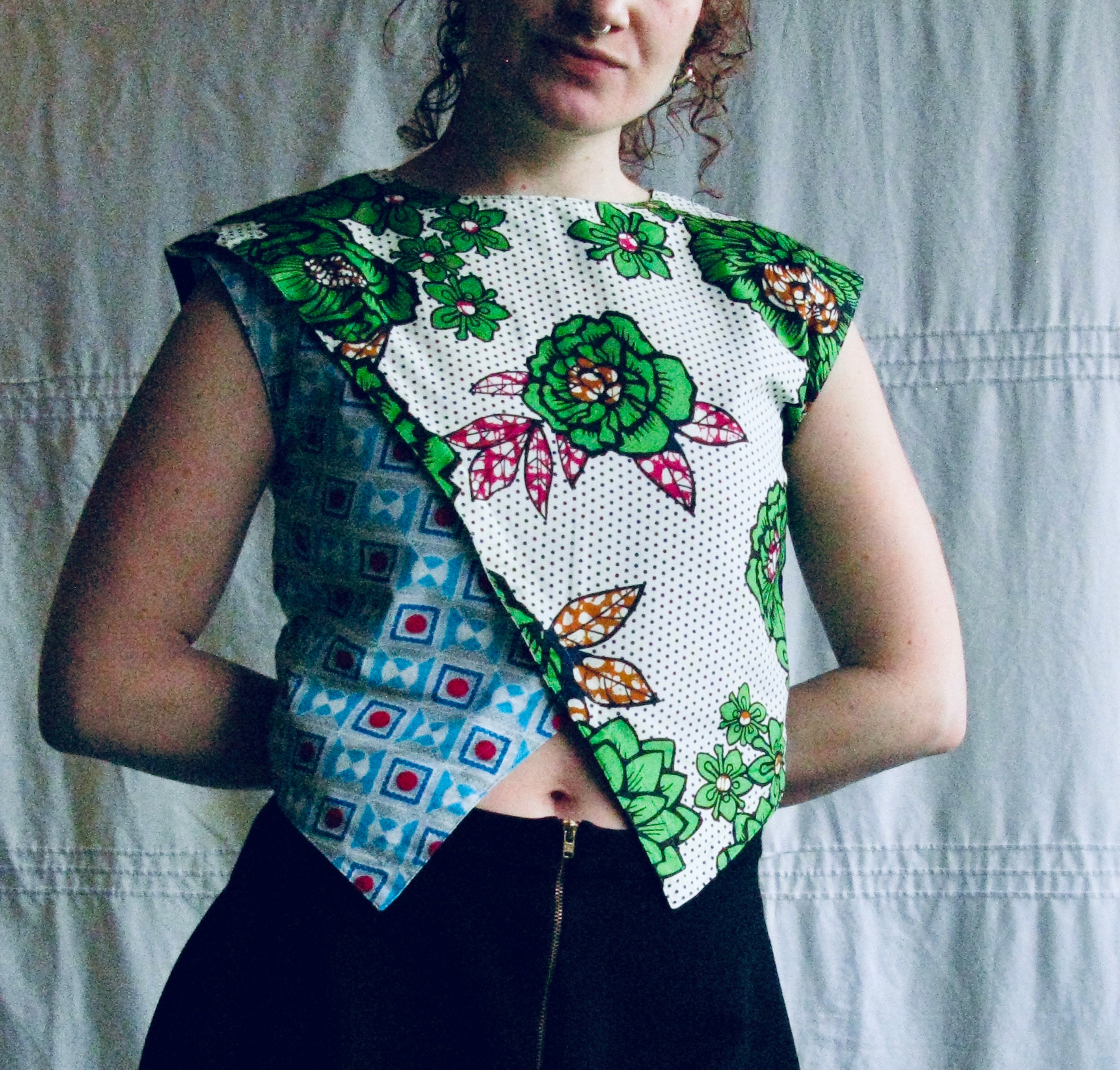 Pixie Top // Asymmetrical Crop Top // Stand Out Piece // Unique Design ...