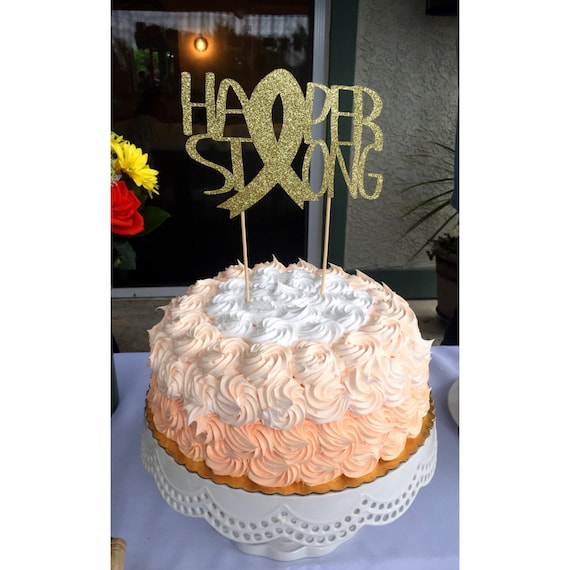 Beat Cancer Custom Cake Topper | Etsy