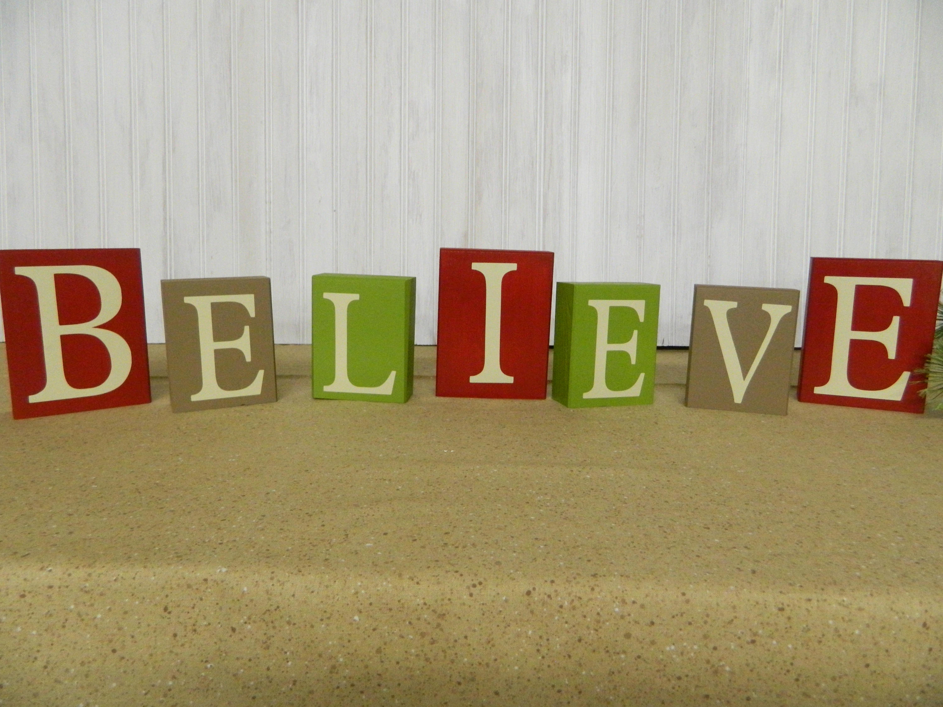 Believe Letters