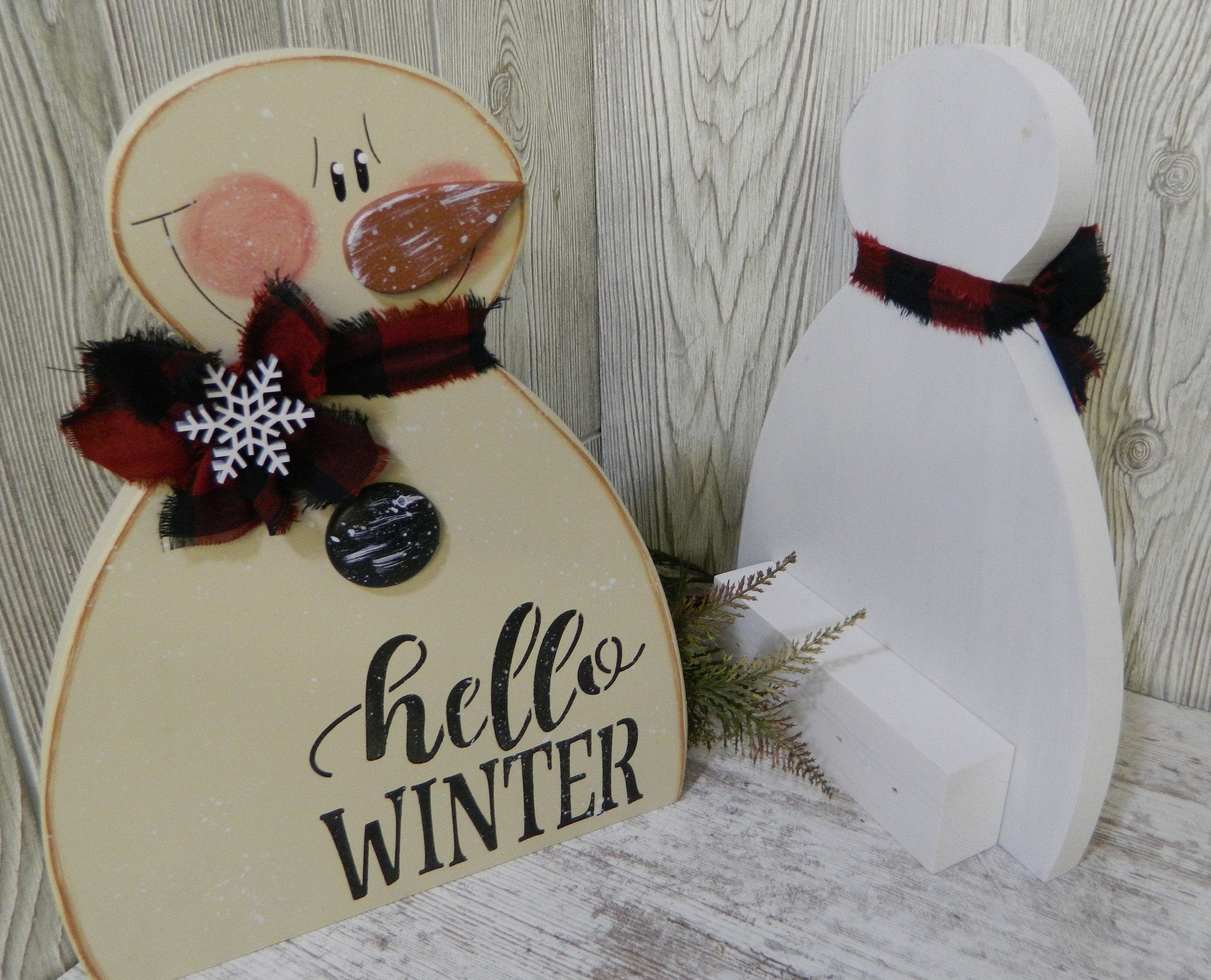 Snowman /winter Home Decor/christmas Decor/winter - Etsy
