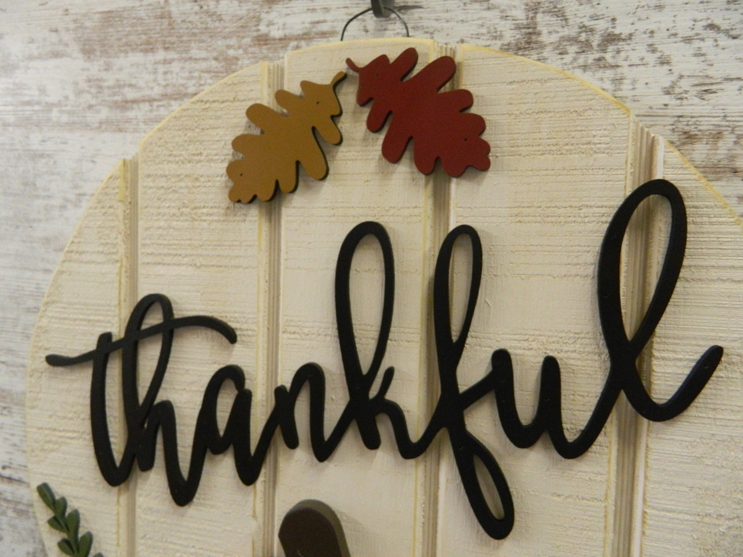 Thankful Sign/Thankful/ Shiplap Door Hanger/Shiplap | Etsy