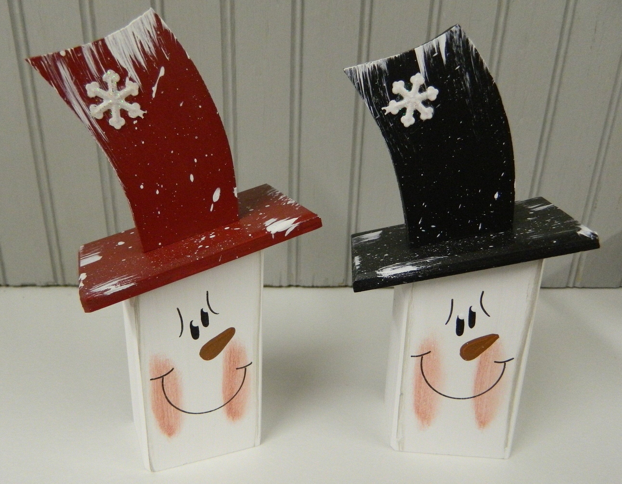 Snowman Head/winter Home Decor/christmas Decor/winter | Etsy