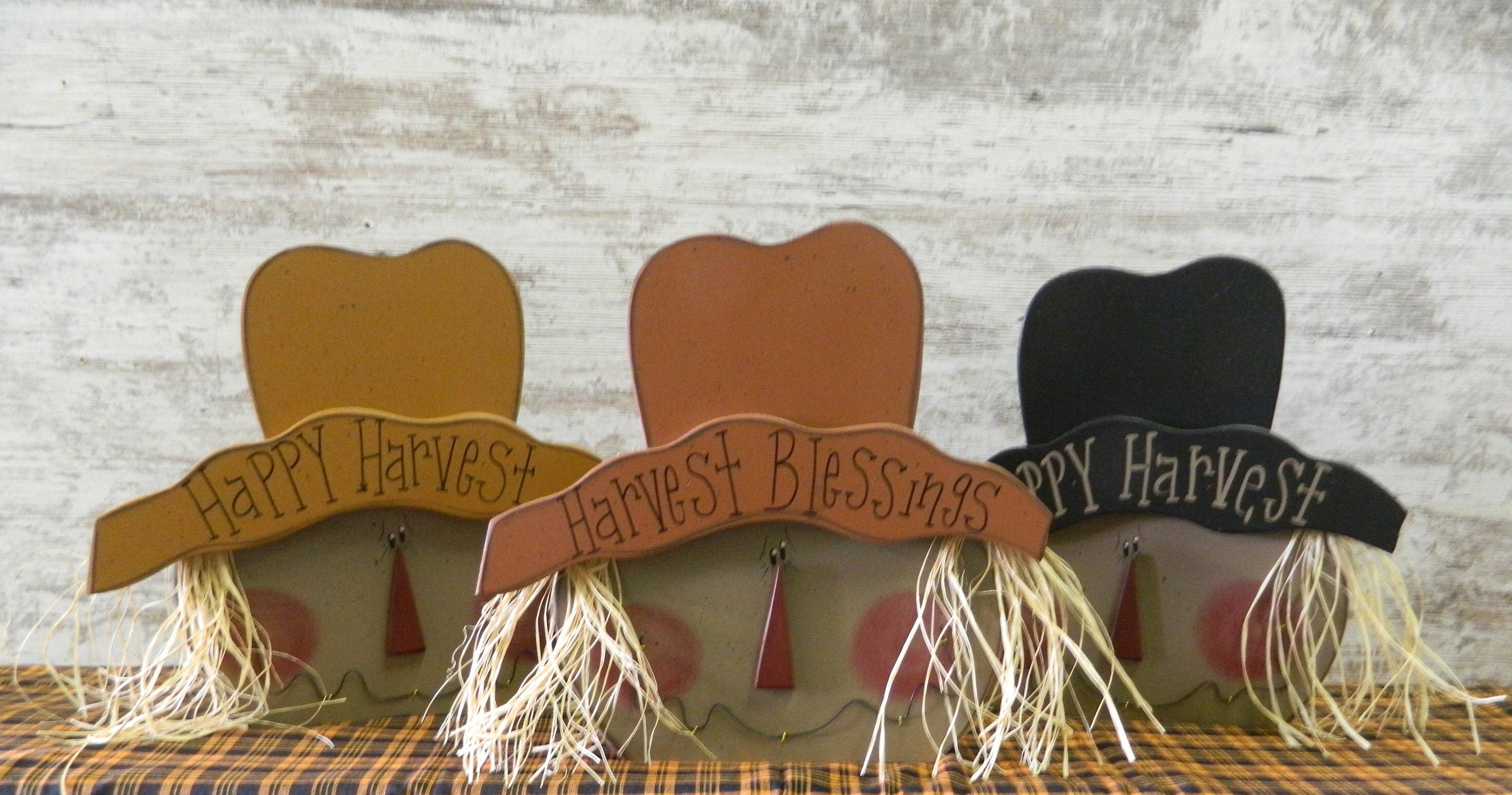 Scarecrow With Hair/scarecrow/halloween/harvest | Etsy