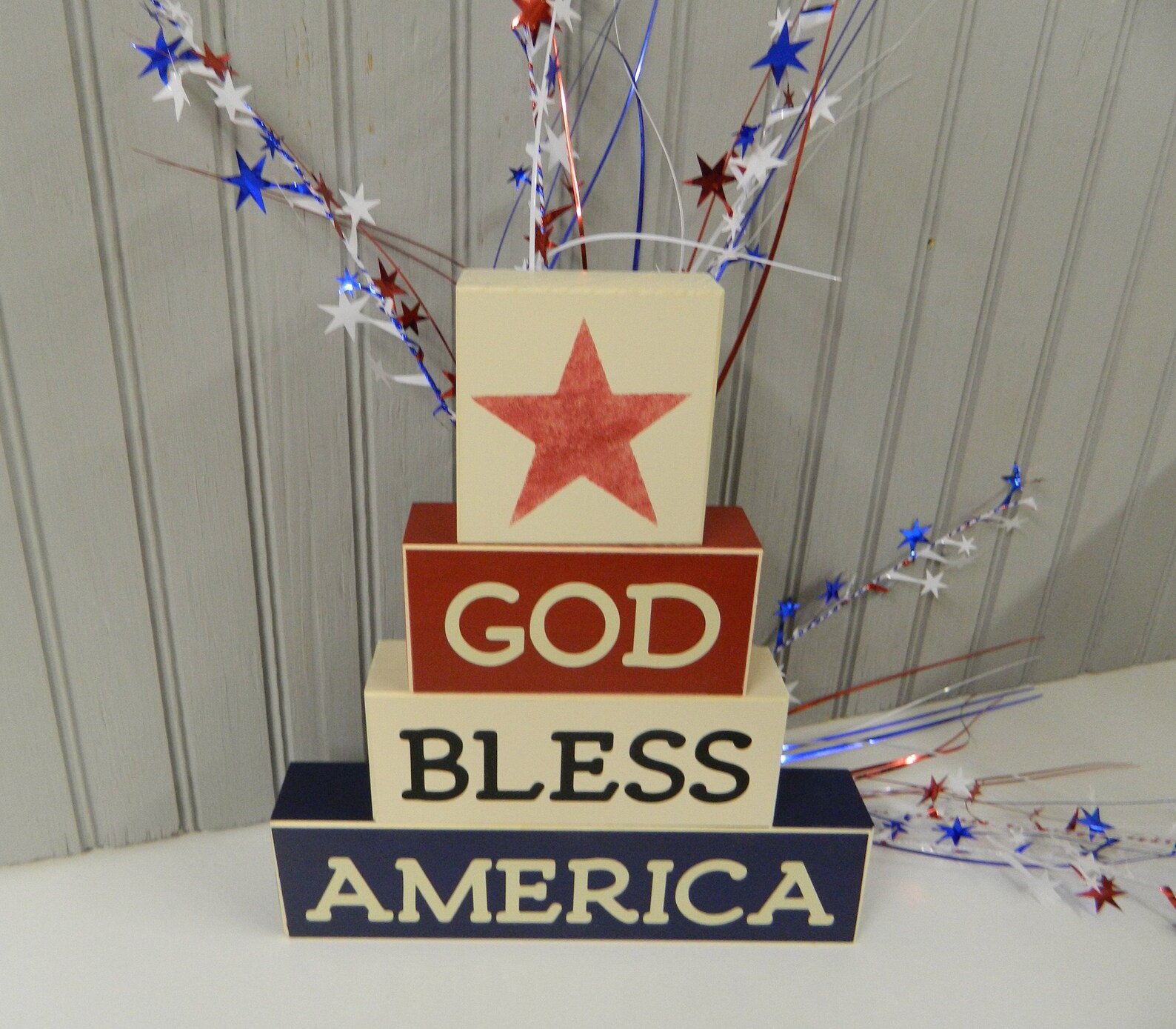 God Bless America Blocks - Etsy