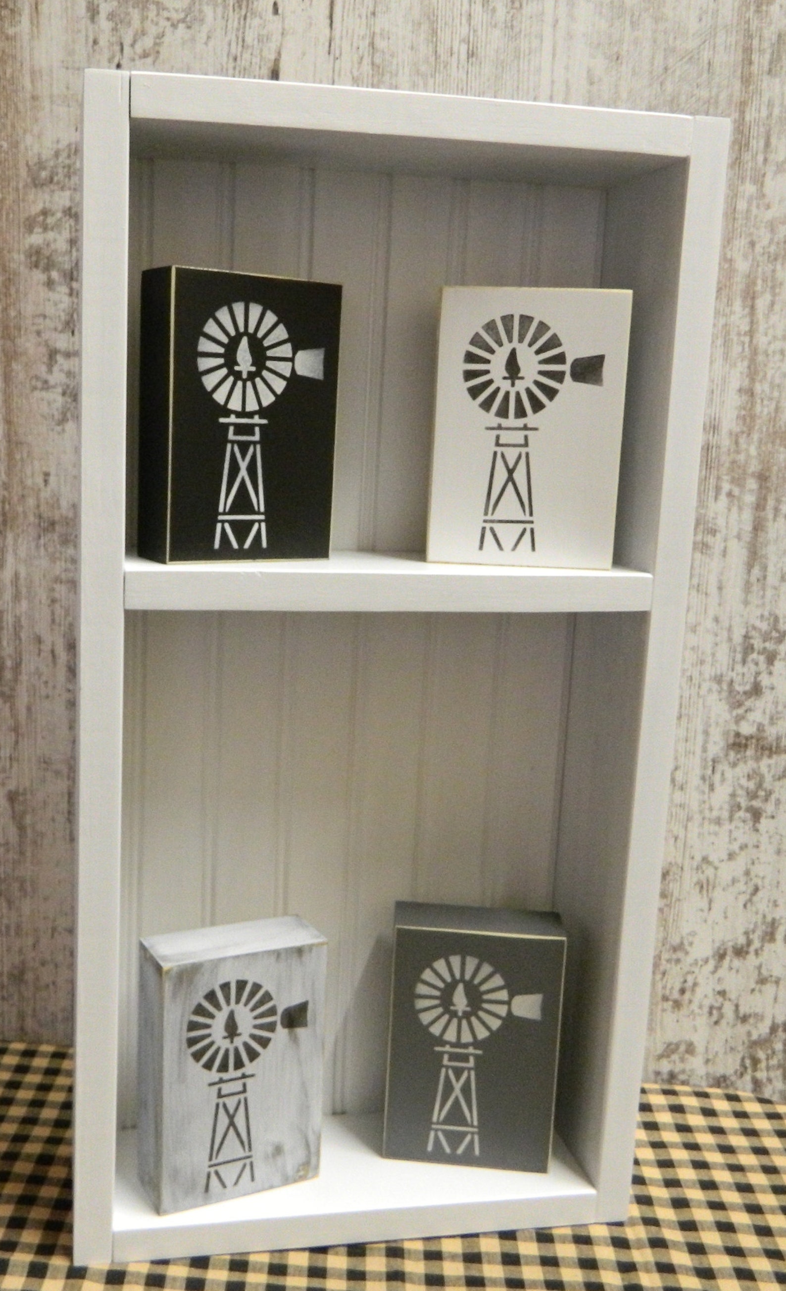 Windmill Block/farmhouse Decorations/shelf | Etsy