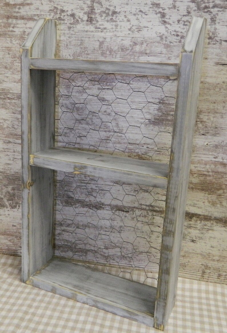 Farmhouse Shelf/chicken Wire Shelf/rustic Shelf - Etsy