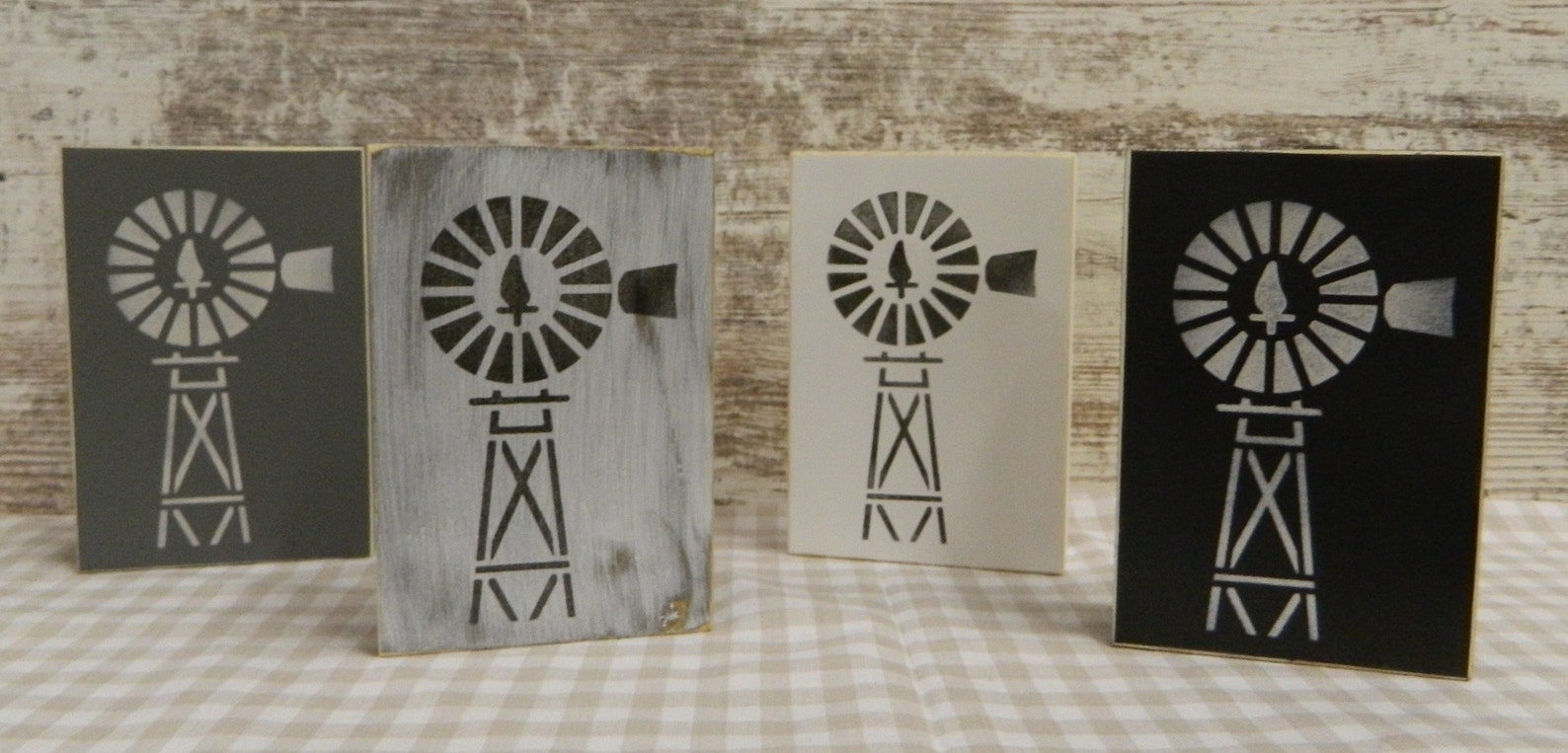 Windmill Block/farmhouse Decorations/shelf | Etsy