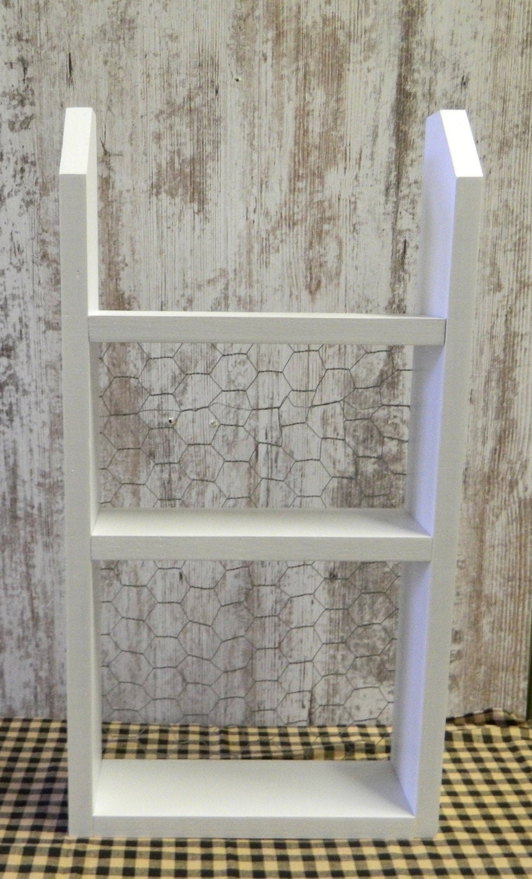 Farmhouse Shelf/chicken Wire Shelf/rustic/white Shelf - Etsy