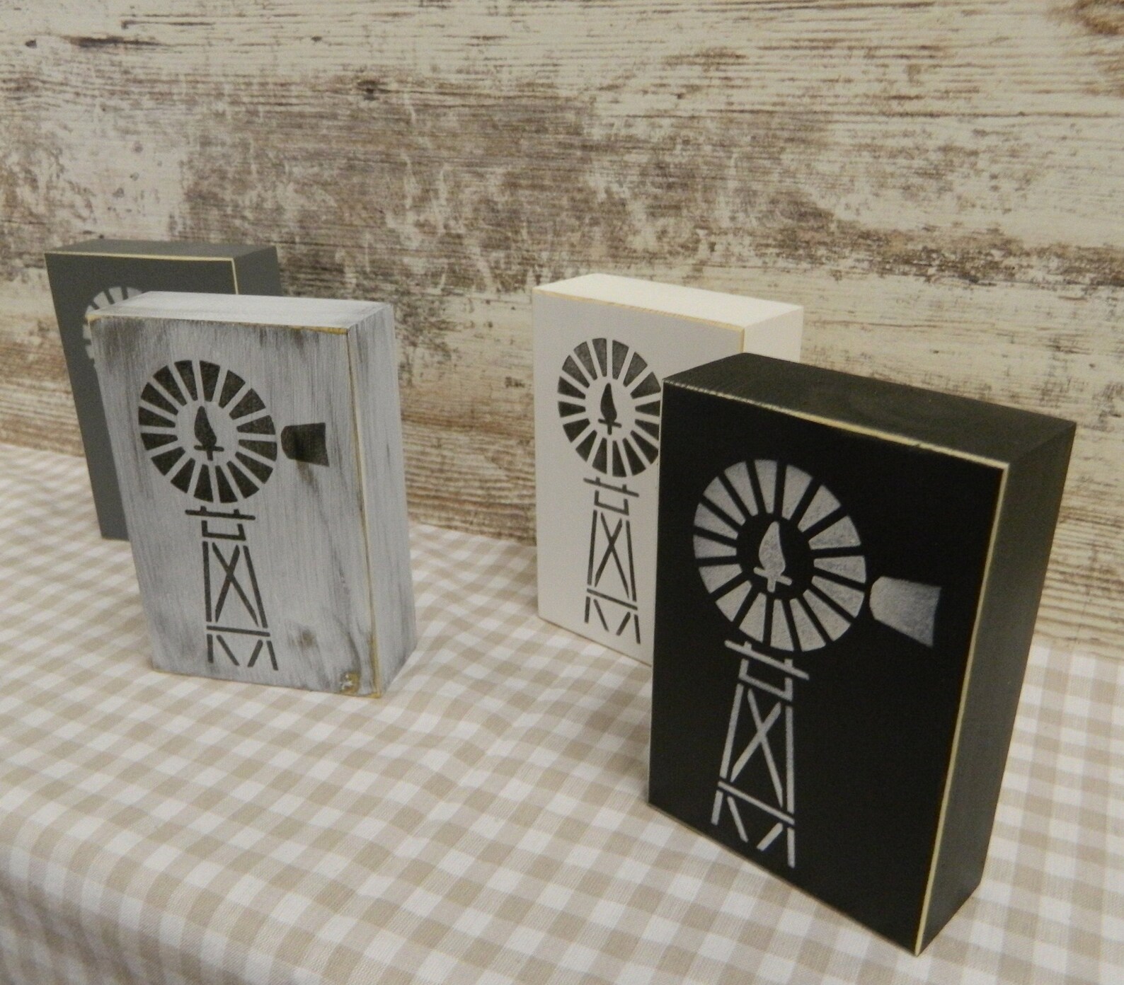 Windmill Block/farmhouse Decorations/shelf | Etsy