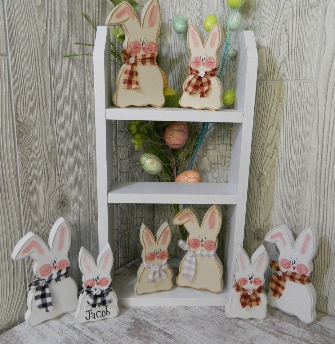 Bunny Shelf Sitter Set- Basket Filler-easter-spring-summer Decor/bunny ...