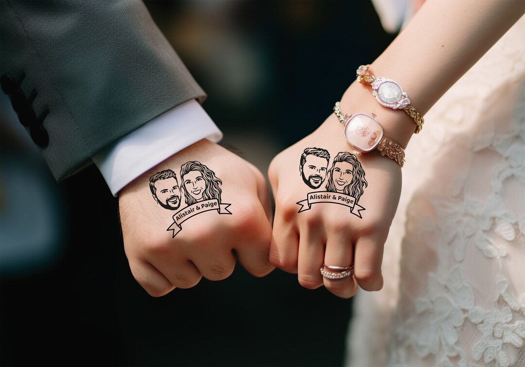 Custom Temporary Tattoos, Wedding Bride Gift, Wedding Favors for Guest ...