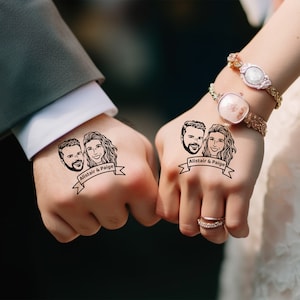 Custom Temporary Tattoos, Wedding Bride Gift, Wedding Favors for Guest ...