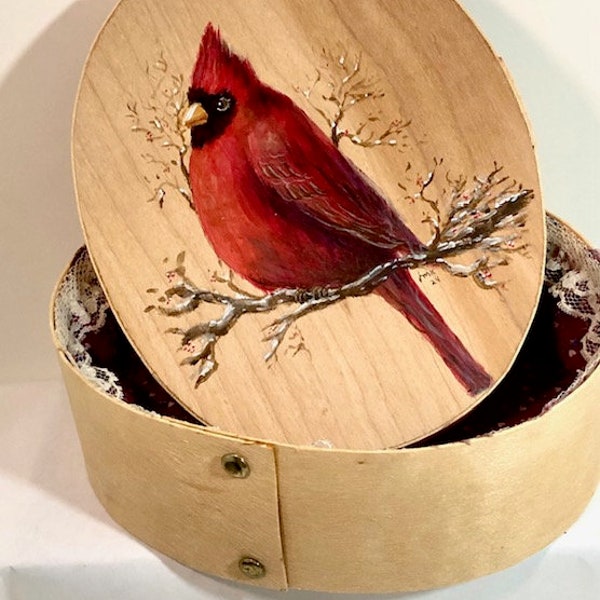 Hand Painted Cardinal - Etsy
