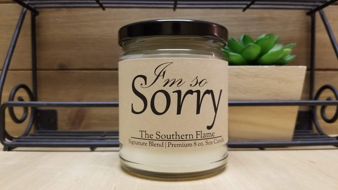 I'm so Sorry Candle, Apology Gesture, Gift for Loss, Condolences ...