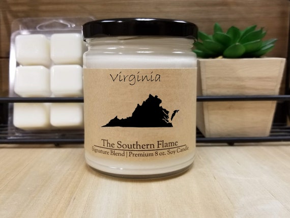 Virginia Candle Homesick Candle State Candle I Miss You | Etsy