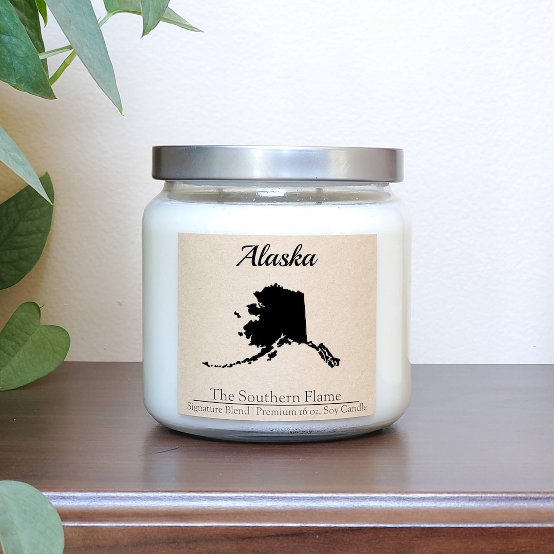 Alaska Candle, Homesick Candle, I Miss You Candle, Alaska State Candle ...
