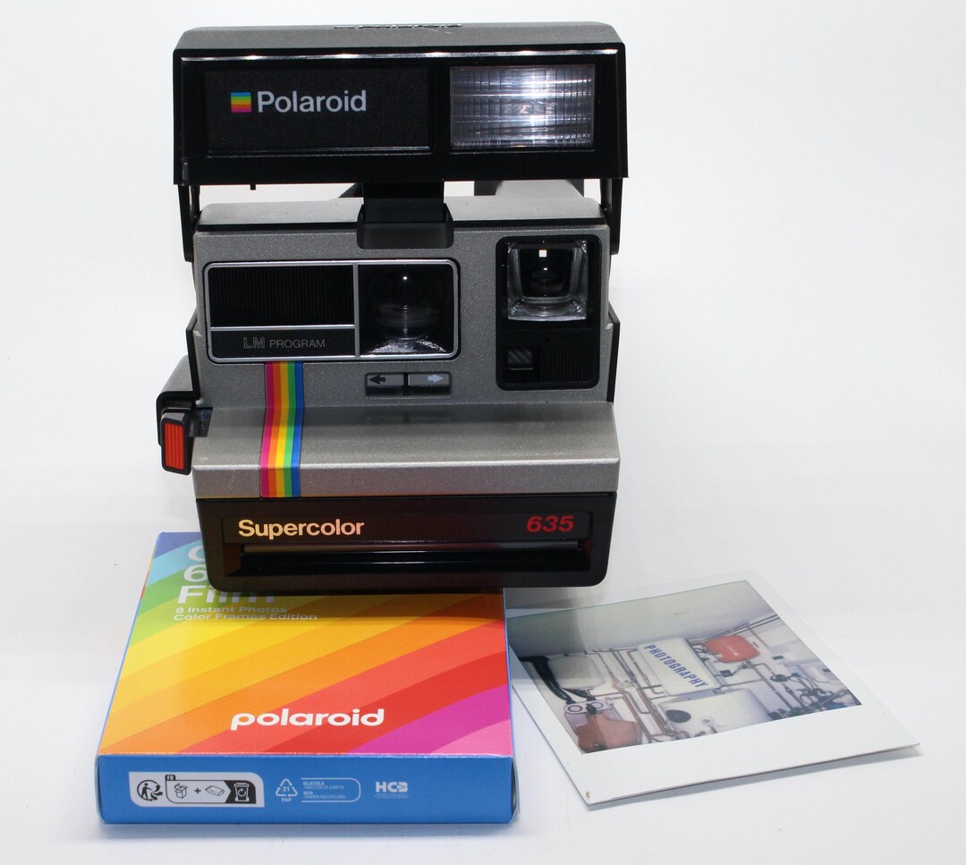 Polaroid Supercolor 635 Instant Camera With Pack of New Polaroid 600 ...