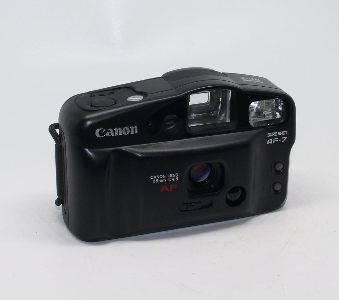 Canon Sure Shot AF-7 35mm Film Compact Camera With Case and Manual Very ...